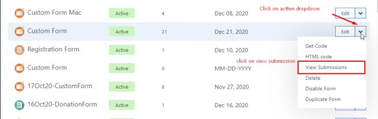 How to view and export CSV of customers submission list from the form? | aaaecommerce | aaaecommerce
