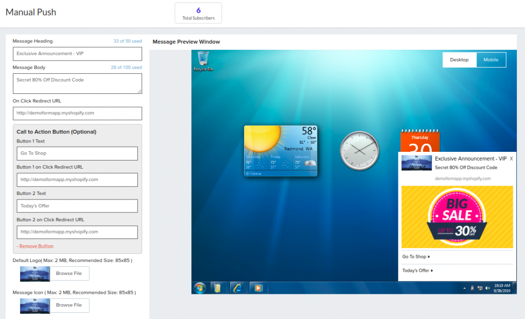 How push works and how we can send the push messages? | aaaecommerce