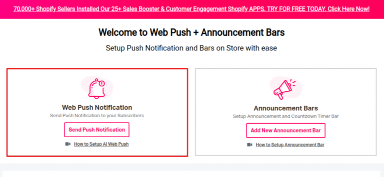 How to Setup Welcome Push? | aaaecommerce