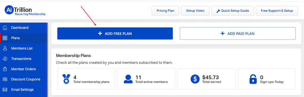 How to create free plan in membership? | aaaecommerce | aaaecommerce